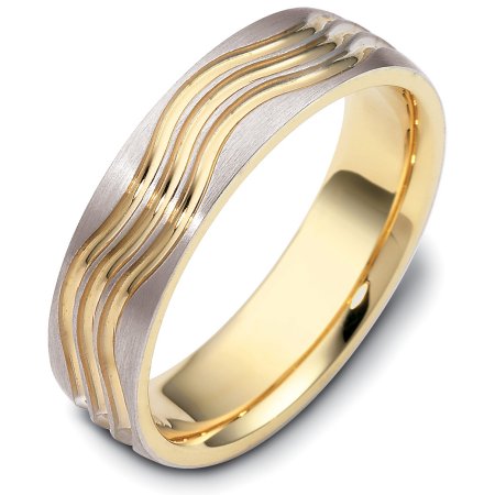 C119991 14Kt Two-Tone Wedding Band